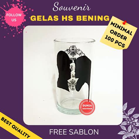 Gelas Hs Dunia Souvenir