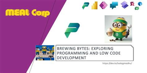 Brewing Bytes Exploring Programming And Low Code Development Dev Community