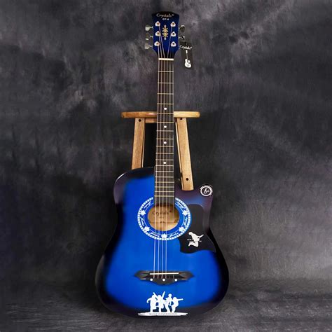 38 Full Size 6 String Acoustic Guitar Blue Dennyshop Uk Denny Shop Uk