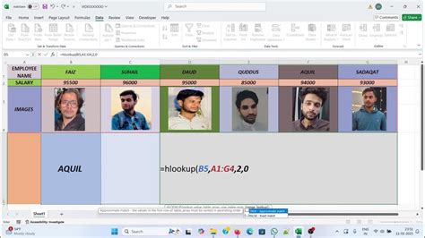 How Can We Use Hlookup Formula With Data Validation Code Shortvideo