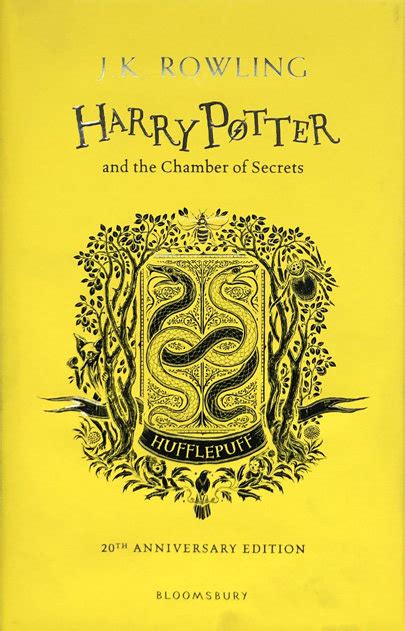 赫奇帕奇学院哈利波特与密室2 Harry Potter And The Chamber Of Secrets 20周年纪念精装版 Jk罗琳原版