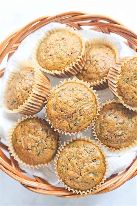 Zucchini Bread Muffins Finished With Salt