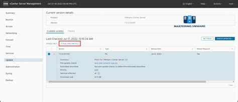 How To Patch Vcenter Server 7 Step By Step Mastering Vmware