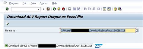 Download Alv Report Output As Excel Sap Community
