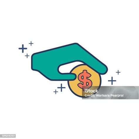 비용 절감 아이콘 벡터 일러스트 레이 션 글리프 스타일 디자인 색상과 더하기 기호 흰색 배경에 고립되어 있습니다 Earnings