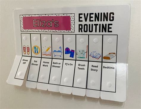 Personalised Visual Routine Chart Morning Evening Sen Asd Etsy Uk