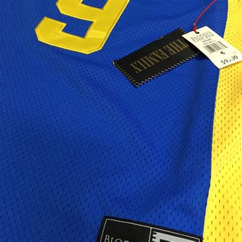 Bloods Thicker Shirts Drake Degrassi High Blue Basketball Jersey