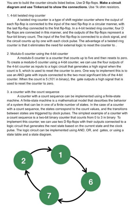 Solved You Are To Build The Counter Circuits Listed Below Chegg