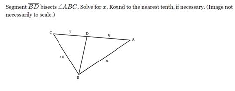 Solved Segment Bd ﻿bisects Angle Abc Solve For X ﻿round To
