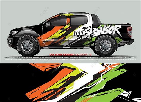 차량 비닐 스티커 및 자동차 데칼 상징에 대한 경주 용 자동차 랩 디자인 벡터 템플릿 Psd 다운로드 디자인 자료 다운로드