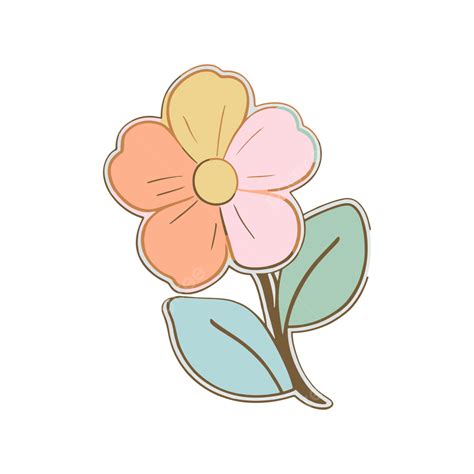 고요한 꽃 스티커 일러스트 꽃 스티커 꽃 꽃들 Png 일러스트 및 벡터 에 대한 무료 다운로드 Pngtree