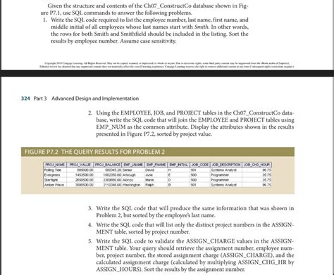 the ch07 constructco database stores data for a co
