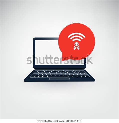 Unsafe Wireless Connections Insecure Hacked Malicious Stock Vector Royalty Free 2053671110