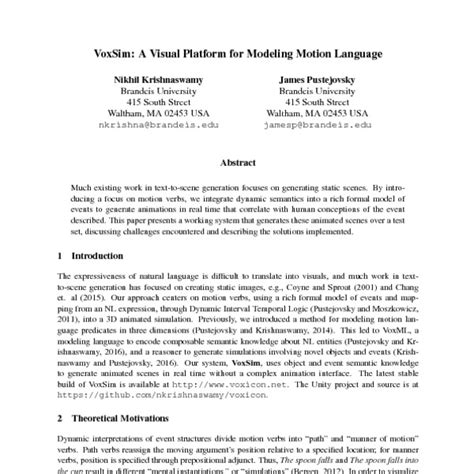 Voxsim A Visual Platform For Modeling Motion Language Acl Anthology