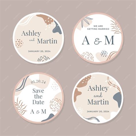 웨딩 템플릿 디자인 무료 벡터