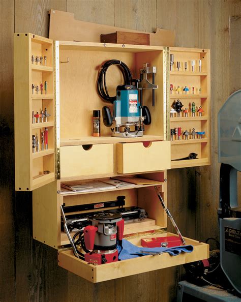 Router Bit Cabinet Woodworking Project Woodsmith Plans