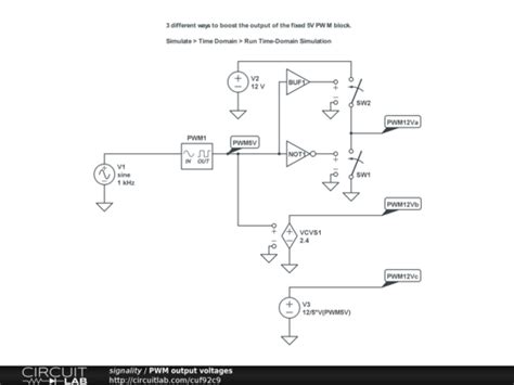 PWM Output Voltages CircuitLab