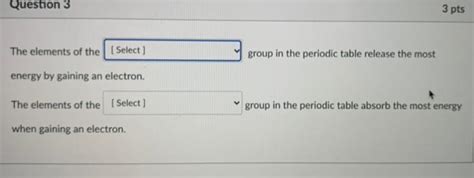 Solved Identify These Elements Based On Their Locations In Chegg Com