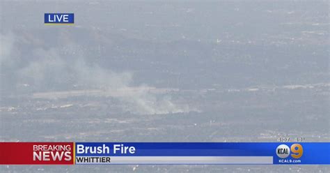 Brush Fire Erupts In Whittier Burns 2 Acres Cbs Los Angeles