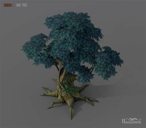 ArtStation LowPoly Trees Environmental Art Mystical Forest Tree