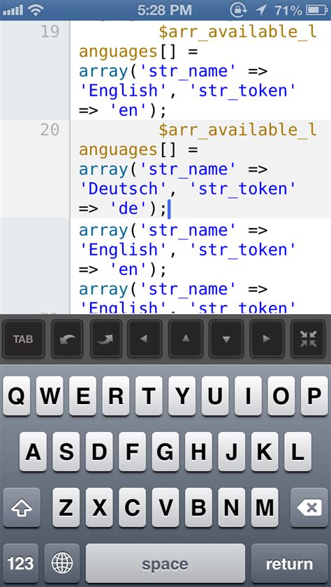 Сборник редакторов кода For Ipad And Iphone для Си Javascript Php Html Css и др Codetogo
