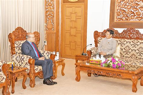 မြန်မာနိုင်ငံဆိုင်ရာ ဘင်္ဂလားဒေ့ရှ်နိုင်ငံ သံအမတ်ကြီးအား ဒုတိယဝန်ကြီးချုပ်နှင့် နိုင်ငံခြားရေးဝန