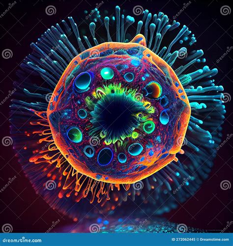 Virus Under Microscope Generative Ai Stock Illustration Illustration Of Laboratory