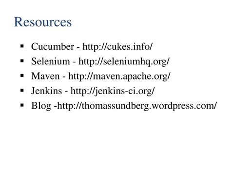 Ppt Behaviour Driven Development With Cucumber For Java Powerpoint Presentation Id2246696