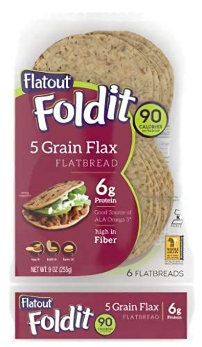 Flatout® Foldit 5 Grain Flax Flatbread 6 Ct Fred Meyer
