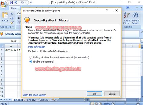 hack remote pc using microsoft office files macro payloads hacking