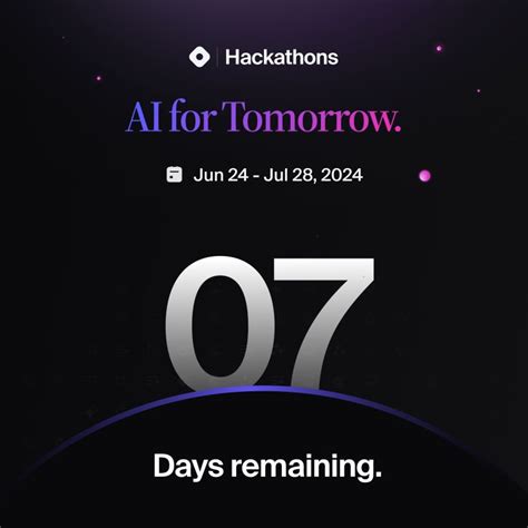 hashnode on linkedin 7 days left in the “ai for tomorrow” hackathon ⏳