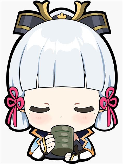 Genshin Impact Ayaka Chibi 4 Sticker For Sale By Oblivioncrtv