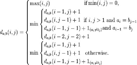 Damerau Levenshtein Distance Implementatation Process Download