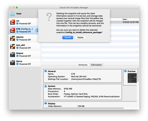 Virtualbox 60 Merge Snapshot Into Vm C800