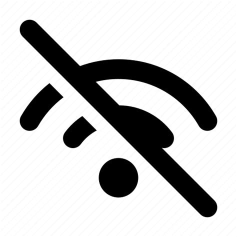 No Internet Wifi Slash Connection Signal Icon Download On Iconfinder