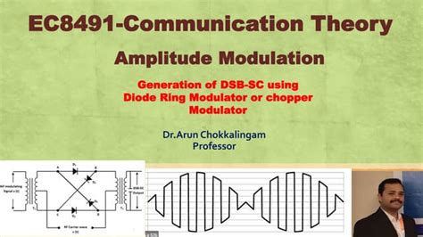 Generation Of Dsb Sc Using Diode Ring Modulator Or Chopper Modulator Pptx