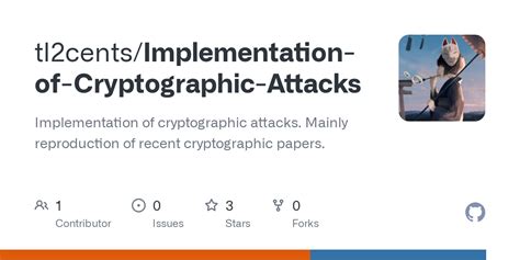 Github Tl2centsimplementation Of Cryptographic Attacks Implementation Of Cryptographic
