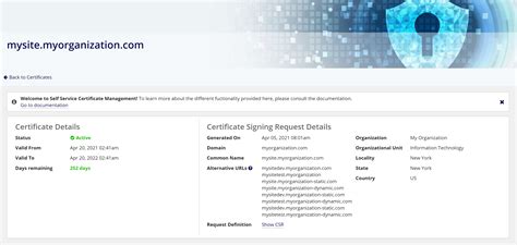Self Service Certificate Management Appian Cloud Administration