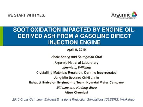 Pdf Soot Oxidation Impacted By Engine Oil Derived Ash · Soot Oxidation Impacted By Engine