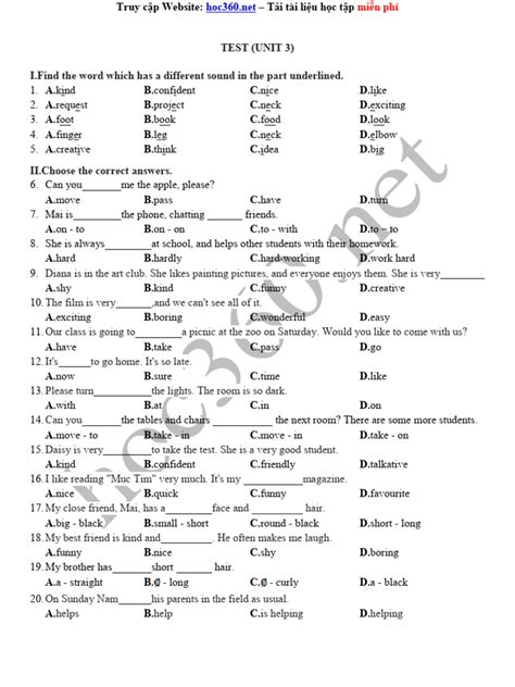 Test Unit 3 Pdf