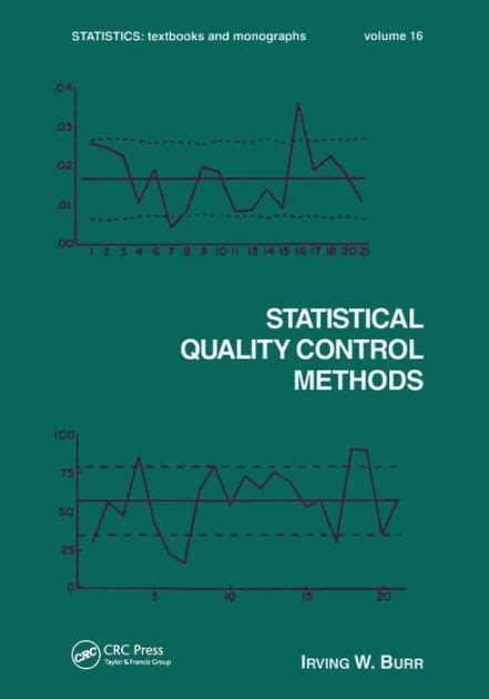 Statistical Quality Control Methods By Irving W Burr Paperback Barnes And Noble®