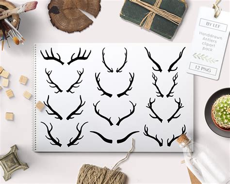 Antler Graphics Hand Drawn Illustrations ~ Creative Market
