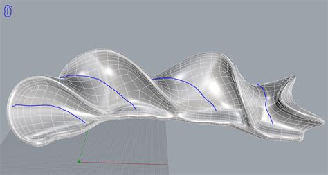 Tiling A Curved Surface With A White To Blue Gradient Grasshopper
