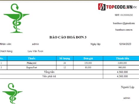 Full code winform sql server quản lý nhà thuốc giao diện đẹp sử dụng mô