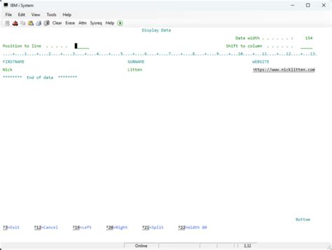 Ibm I Webservice Consumption Sql Example Simple Nick Litten Ibm
