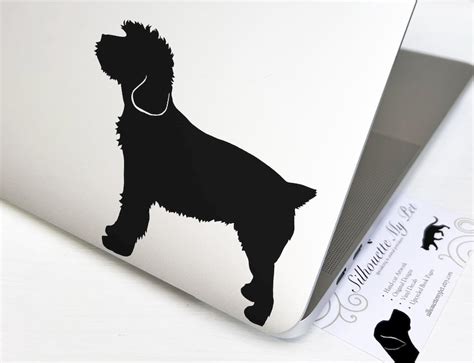 Cockapoo Silhouette Short Tail Dog Vinyl Decal Bumper Sticker