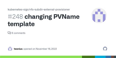 Changing PVName Template Issue Kubernetes Sigs Nfs Subdir External Provisioner GitHub