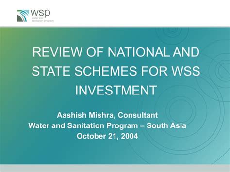 Aashish Mishra Wsp Sa Presentation 2004 Ppt