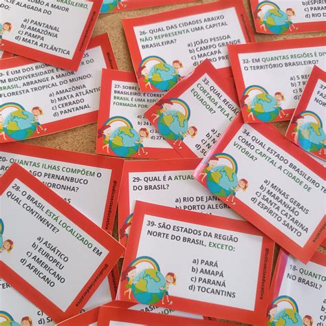 Passa Ou Repassa De Geografia Lúdico E Cia Educativa Aprendizado