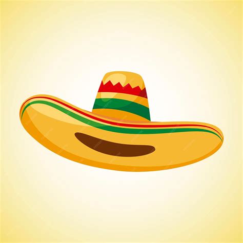 Premium Vector Mexican Hat Cartoon Vector
